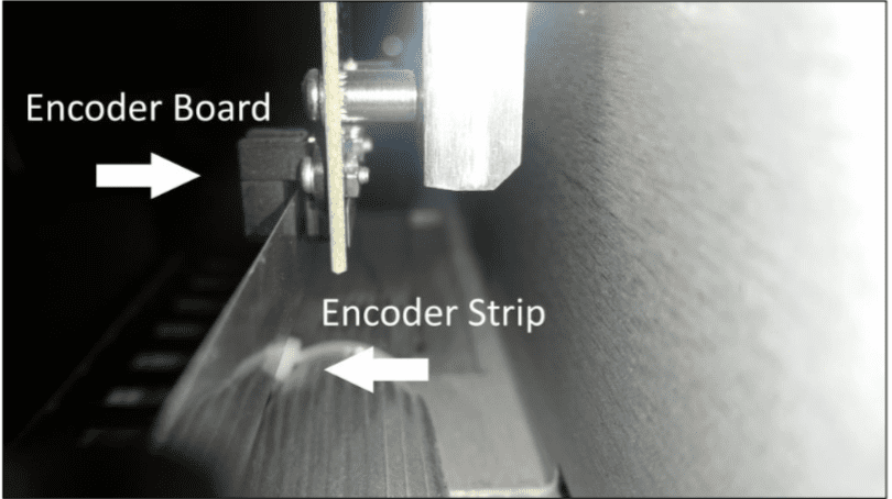 Cleaning the encoder strip