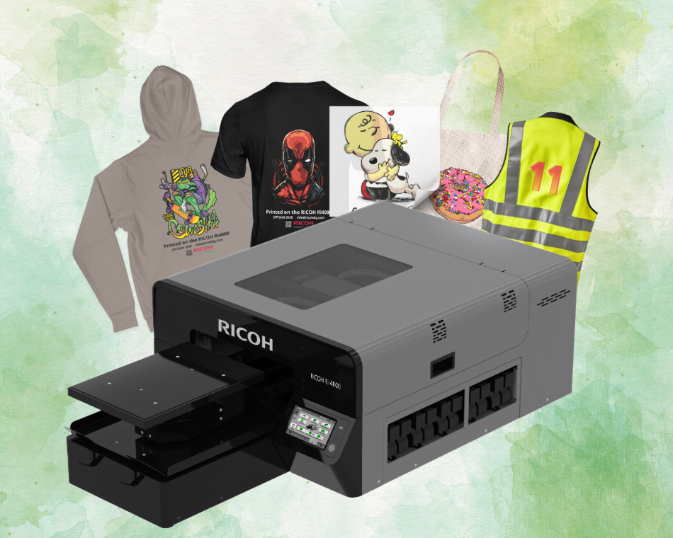 Ricoh DTG Printers - Ri 1000, 1000X, Ri 2000, Ri 4000, Ri 100