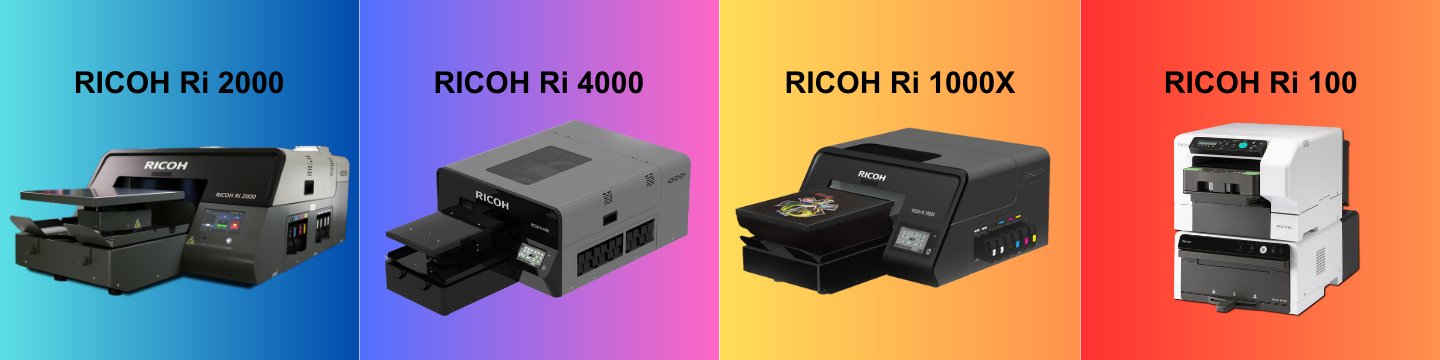 Ricoh DTG | Manufacturer of Ri 1000, 1000X, Ri 2000, Ri 4000, Ri 100